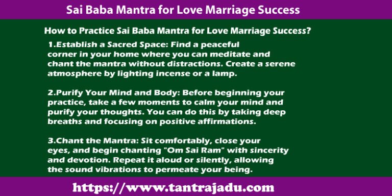 Sai Baba Mantra for Love to Come Back - Tantra Jadu